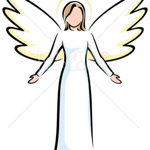 Angels - Vector Cartoon Clipart Illustration | Master Bundles