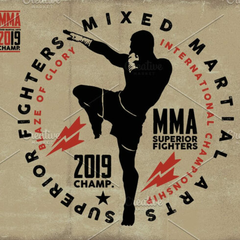 MMA Fighters Vector Illustrations | Master Bundles