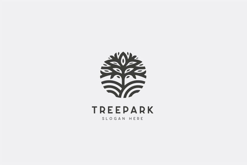 Tree Park Nature Logo Template – MasterBundles