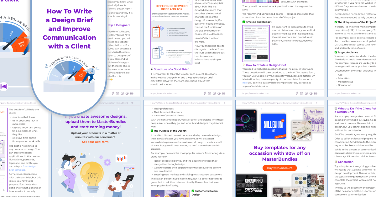 Free Guide on How to Create a Design Brief 2022 – MasterBundles