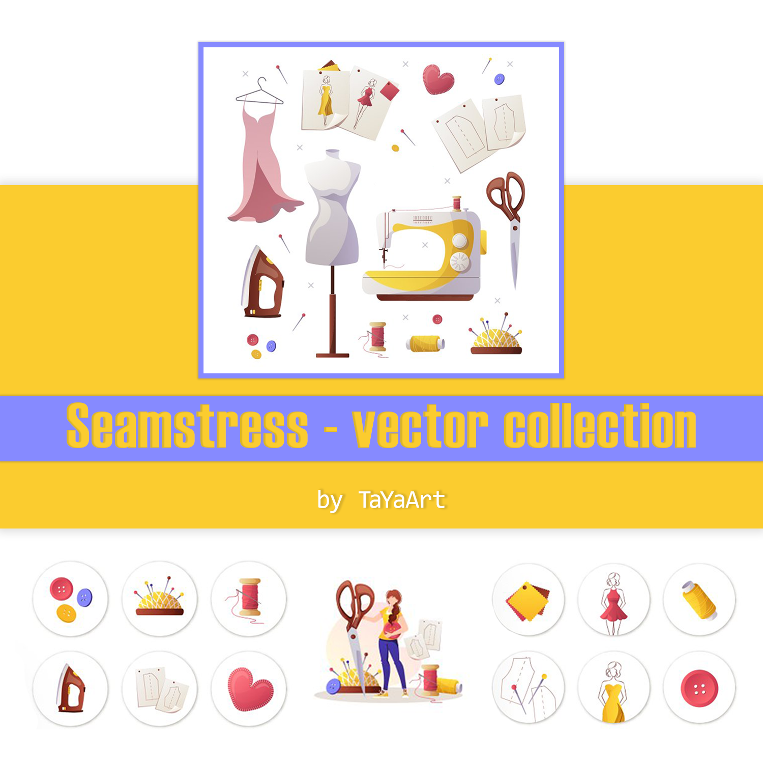 Seamstress - Vector Collection – MasterBundles