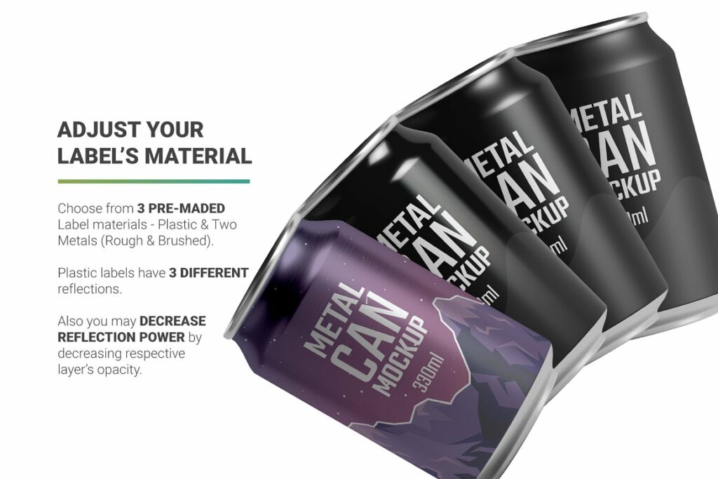 330ml Classic Can Mockup – MasterBundles