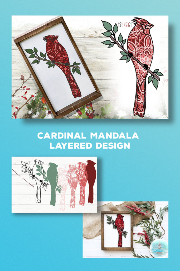 3D SVG Cardinal Mandala Layered Design SVG – MasterBundles