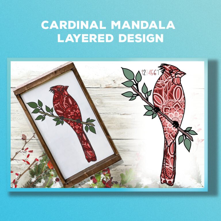 3D SVG Cardinal Mandala Layered Design SVG – MasterBundles
