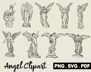 Angel Designs SVG PNG PDF | Master Bundles