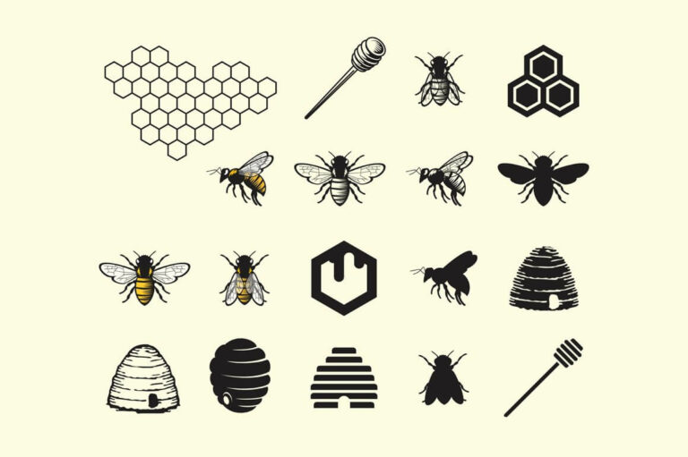 Honey Bee Labels Stickers – MasterBundles