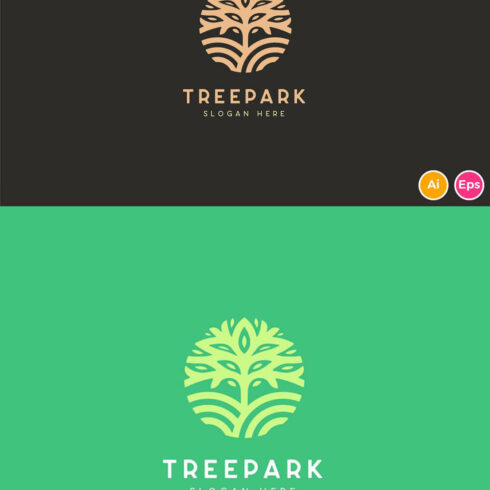 Tree Park Nature Logo Template | Master Bundles