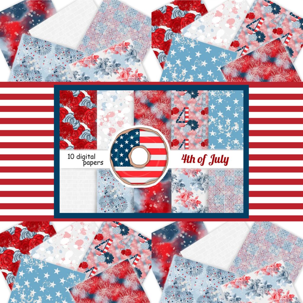 4th of July Pattern – MasterBundles