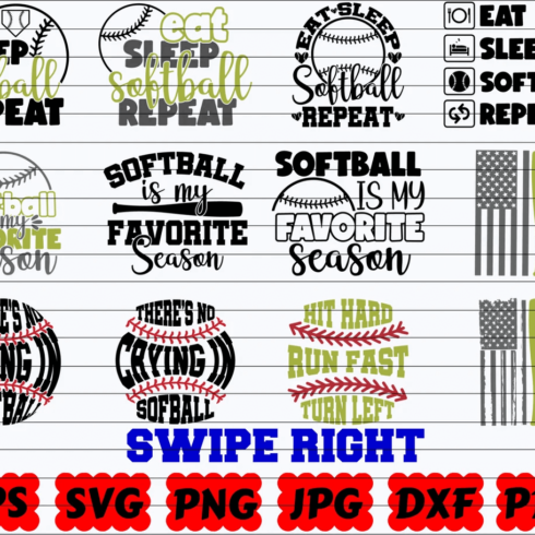 100 Softball SVG Bundle | Softball Mom SVG | Master Bundles