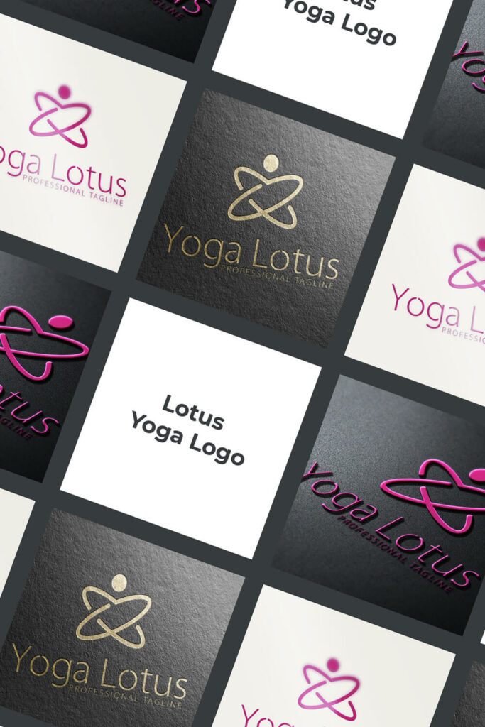 Lotus Yoga Logo – MasterBundles