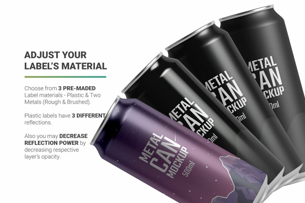 500ml Classic Can Mockup – MasterBundles