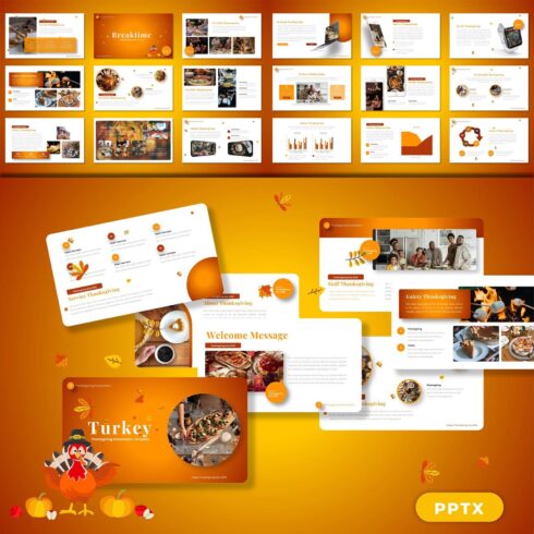 Turkey - Happy Thanksgiving Powerpoint Templates – MasterBundles