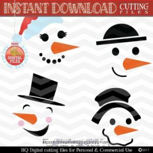 Snowman Faces SVG - Snowman Svg - Christmas Bundle SVG – MasterBundles