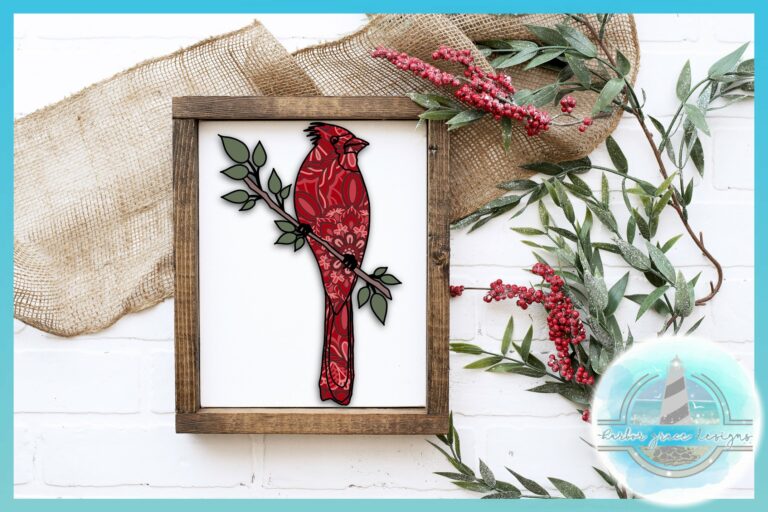 3D SVG Cardinal Mandala Layered Design SVG – MasterBundles