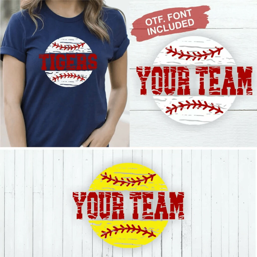 Baseball SVG | Distressed Split Baseball | Softball | Shirt – MasterBundles