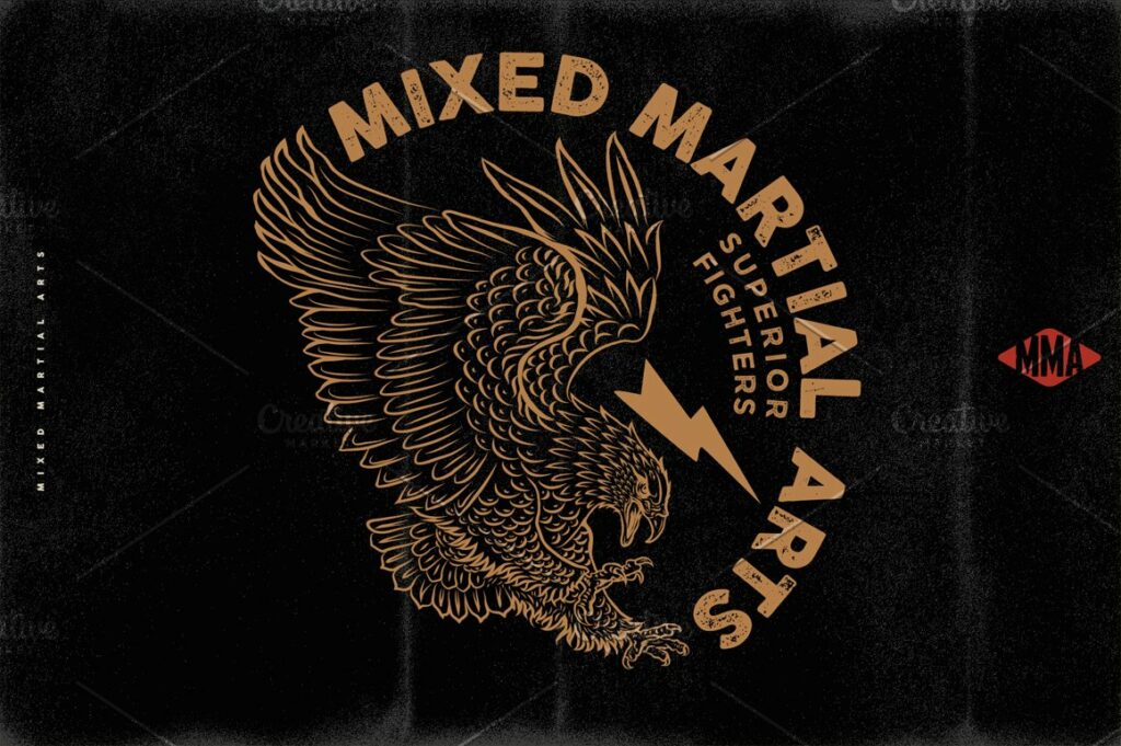 MMA Fighters Vector Illustrations – MasterBundles