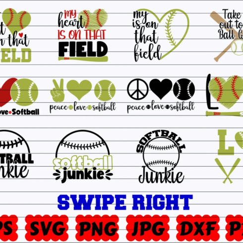 100 Softball SVG Bundle | Softball Mom SVG | Master Bundles