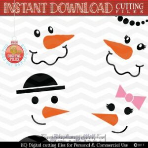 Snowman Faces SVG - Snowman Svg - Christmas Bundle SVG – MasterBundles