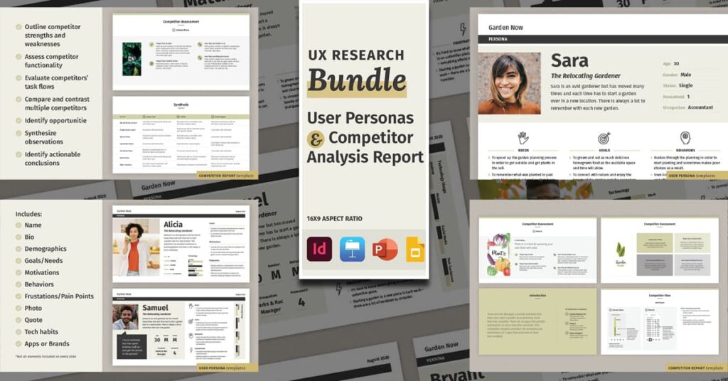UX Research Bundle: Persona + Report – MasterBundles