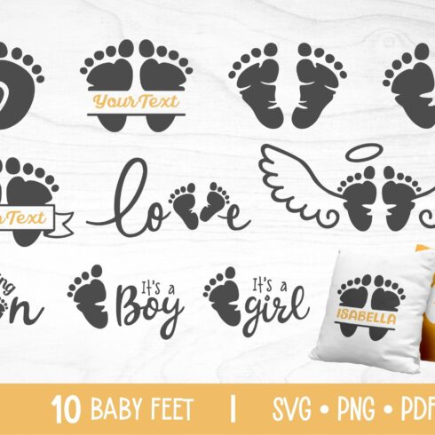 Baby Feet Bundle - A Baby Feet SVG | Master Bundles