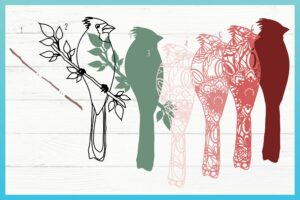 3D SVG Cardinal Mandala Layered Design SVG – MasterBundles