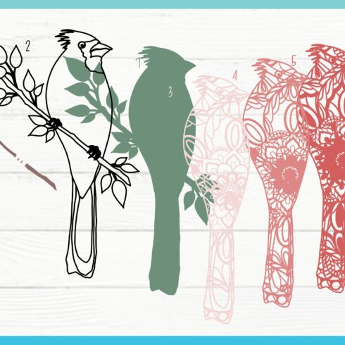 3D SVG Cardinal Mandala Layered Design SVG – MasterBundles