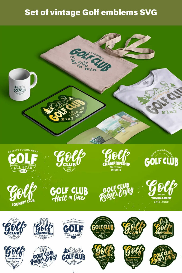 Set of Vintage Golf Emblems SVG. Golf Badges SVG, PNG – MasterBundles