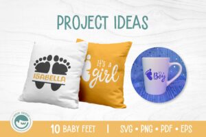 Baby Feet Bundle - A Baby Feet SVG | Master Bundles