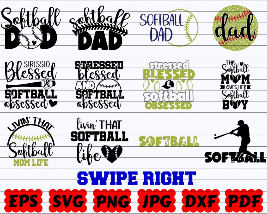 100 Softball SVG Bundle | Softball Mom SVG – MasterBundles