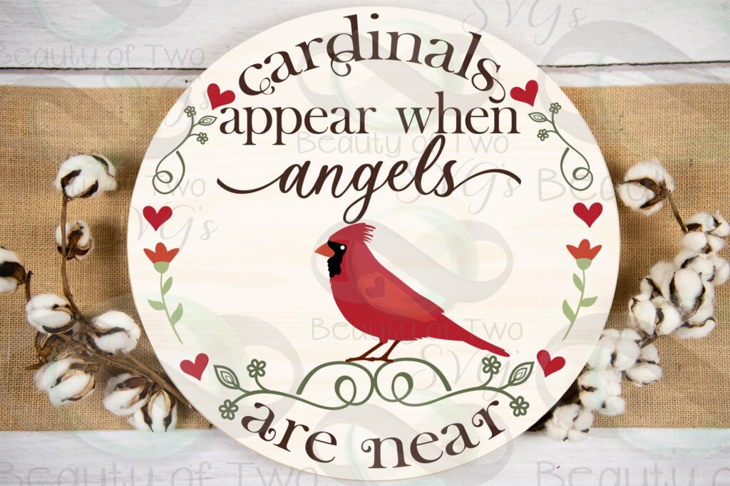 Red Cardinal Angel Memoriam SVG – MasterBundles