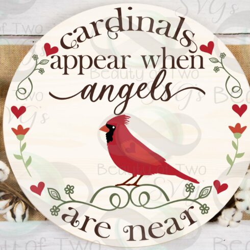 Red Cardinal Angel Memoriam SVG | Master Bundles