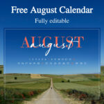 10 Free Editable August Calendars – MasterBundles