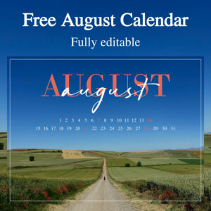 Free Editable August Calendar – MasterBundles