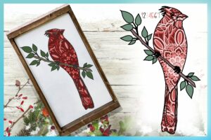 3D SVG Cardinal Mandala Layered Design SVG – MasterBundles