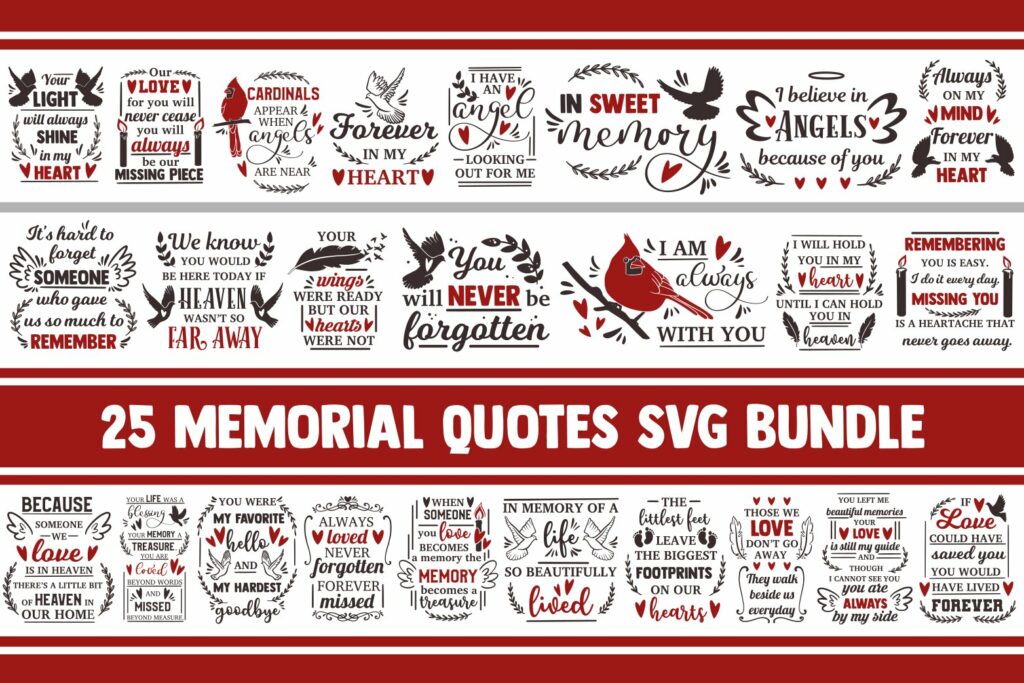 Cardinal Memorial SVG Bundle – MasterBundles