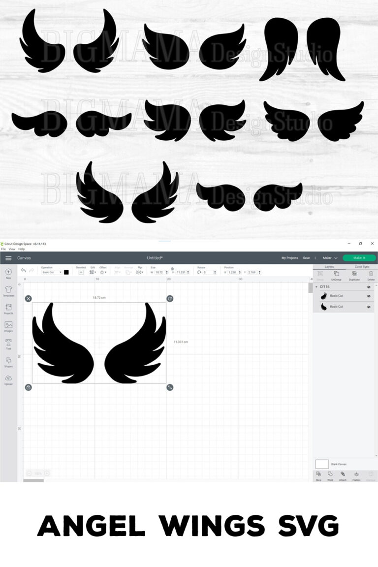 Angel Wings SVG Designs – MasterBundles