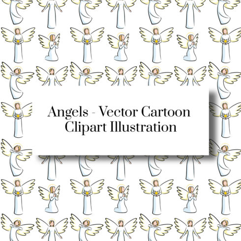 Angels - Vector Cartoon Clipart Illustration | Master Bundles