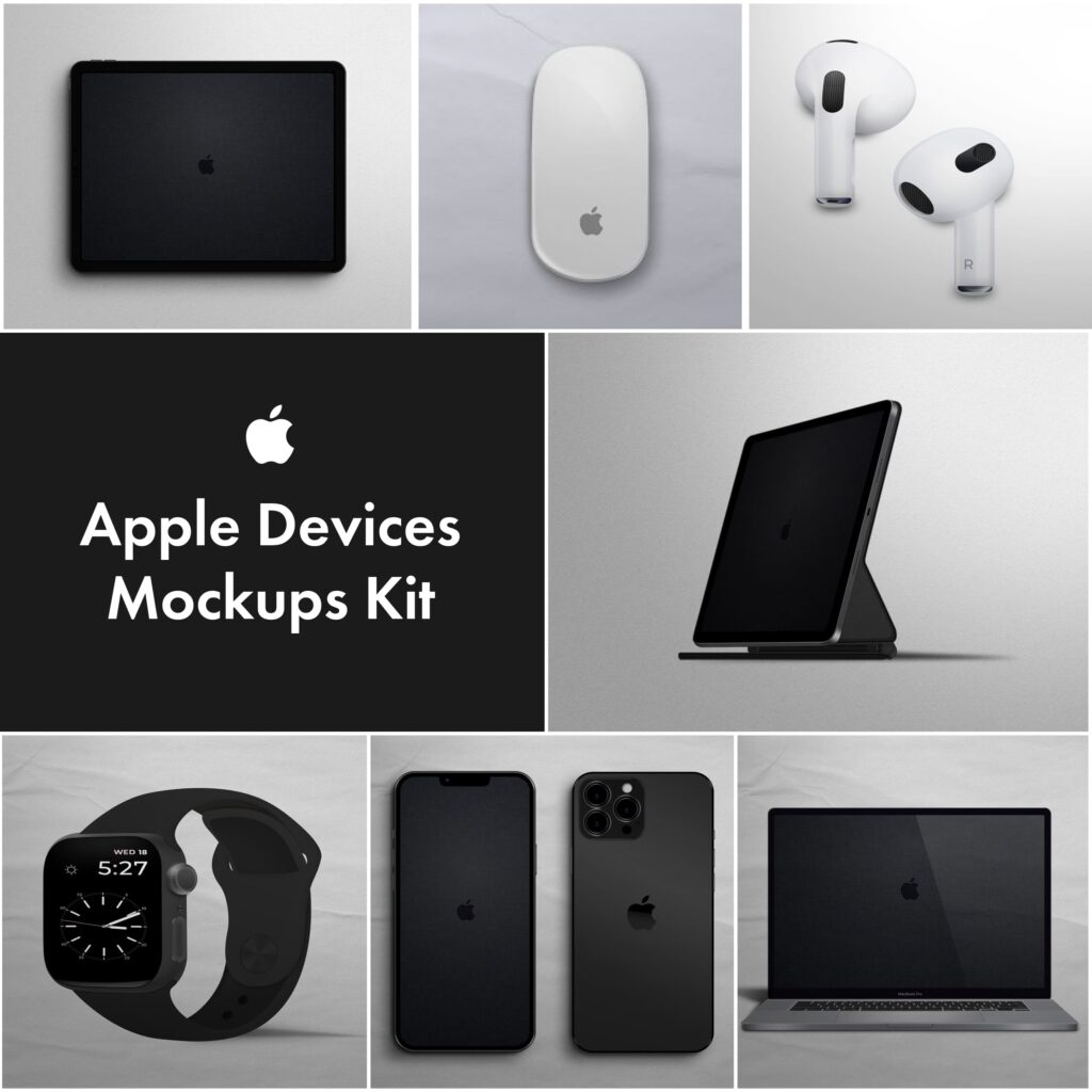 Apple Devices Mockups Kit – MasterBundles