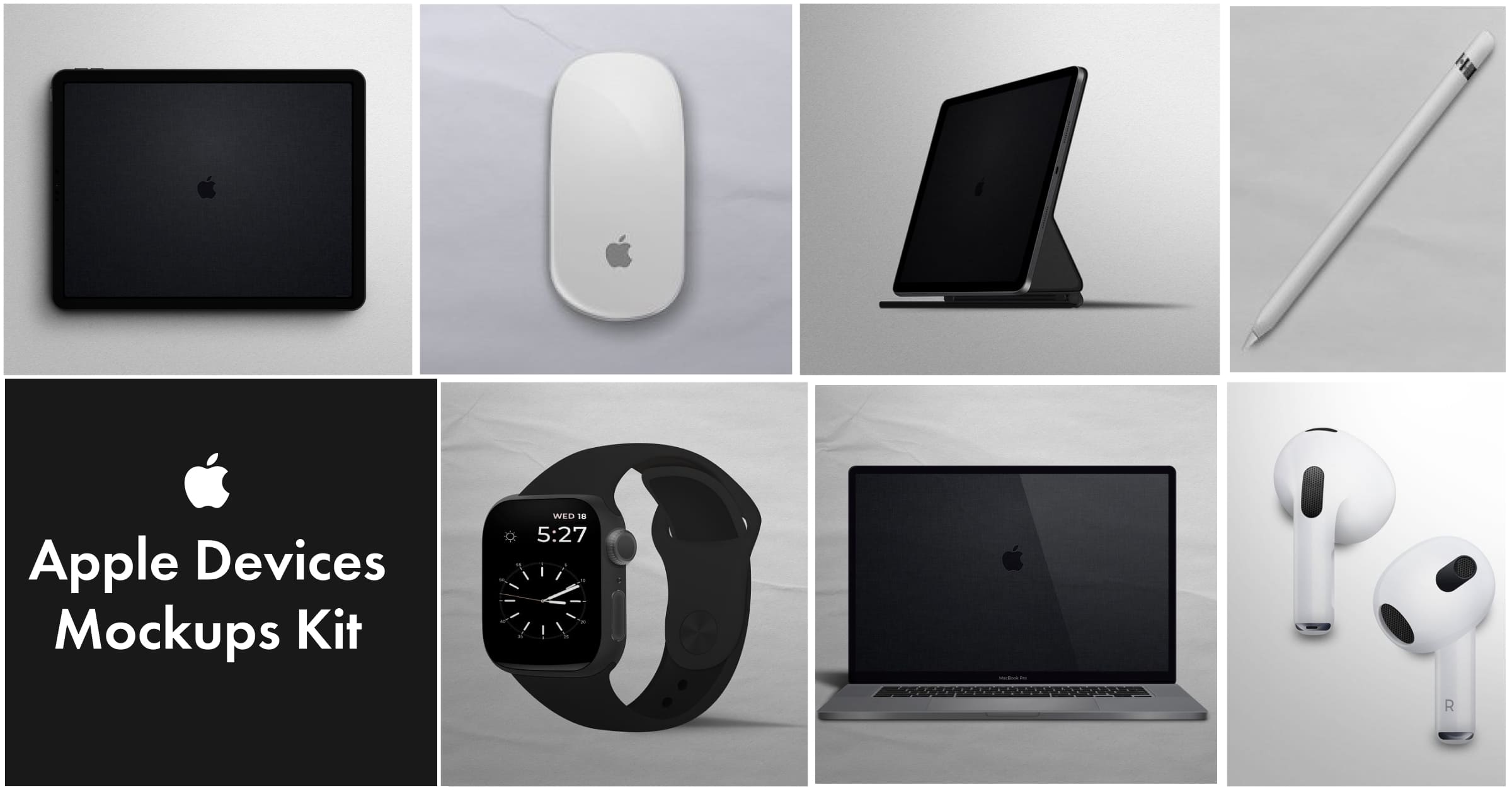 Apple Devices Mockups Kit – MasterBundles