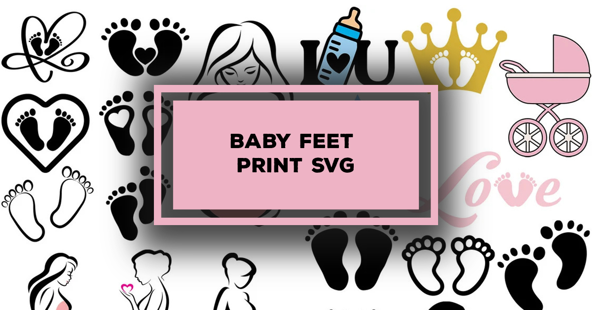 Baby Feet Print SVG – MasterBundles