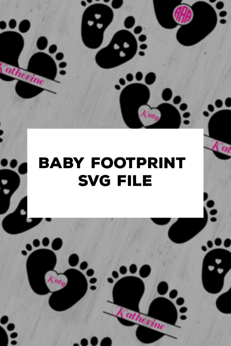 Baby Footprint SVG File, Baby Feet SVG, Baby Feet Monogram – MasterBundles