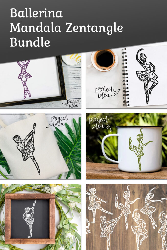 Ballerina Mandala Zentangle Kit - Set Of 9 SVGx – MasterBundles
