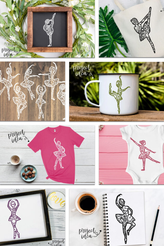 Ballerina Mandala Zentangle Kit - Set Of 9 SVGx – MasterBundles