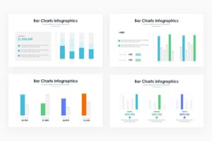 Bar Charts Infographics - PowerPoint – MasterBundles