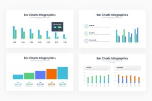 Bar Charts Infographics - PowerPoint – MasterBundles