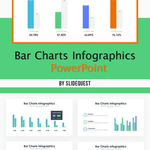 Bar Charts Infographics - PowerPoint | MasterBundles