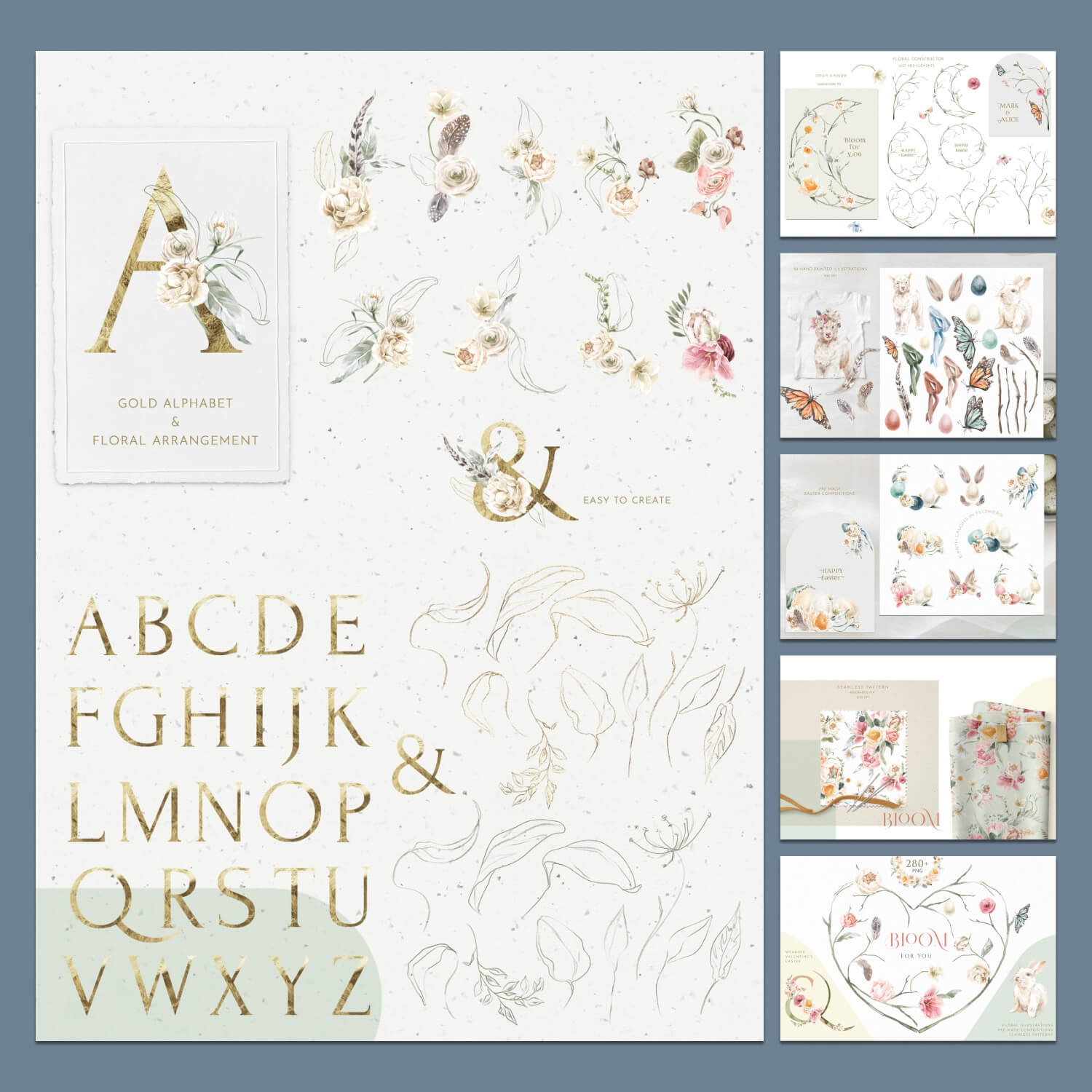 -20% Bloom Floral Watercolor Bundle – MasterBundles