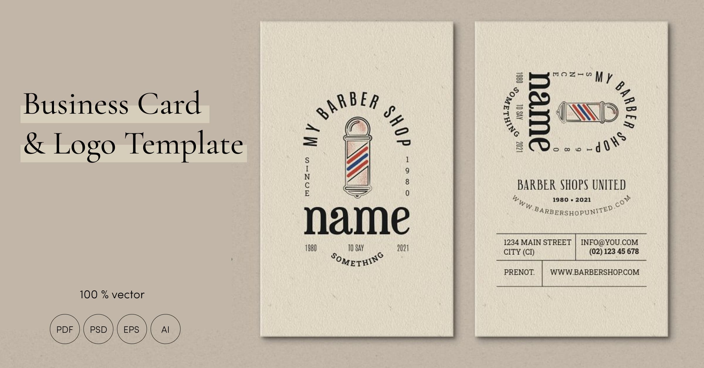 Business Card & Logo Template – MasterBundles