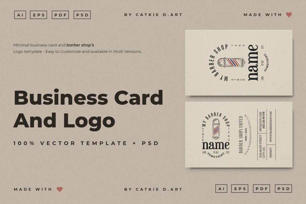 Business Card & Logo Template – MasterBundles