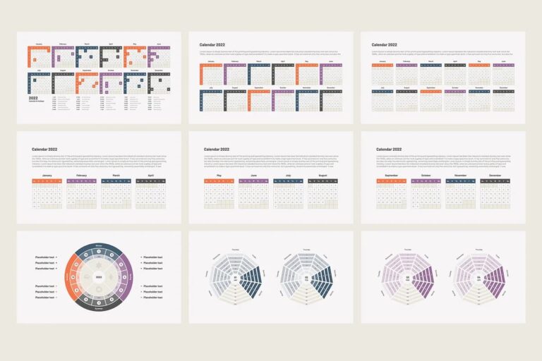 Calendar Templates PowerPoint – MasterBundles